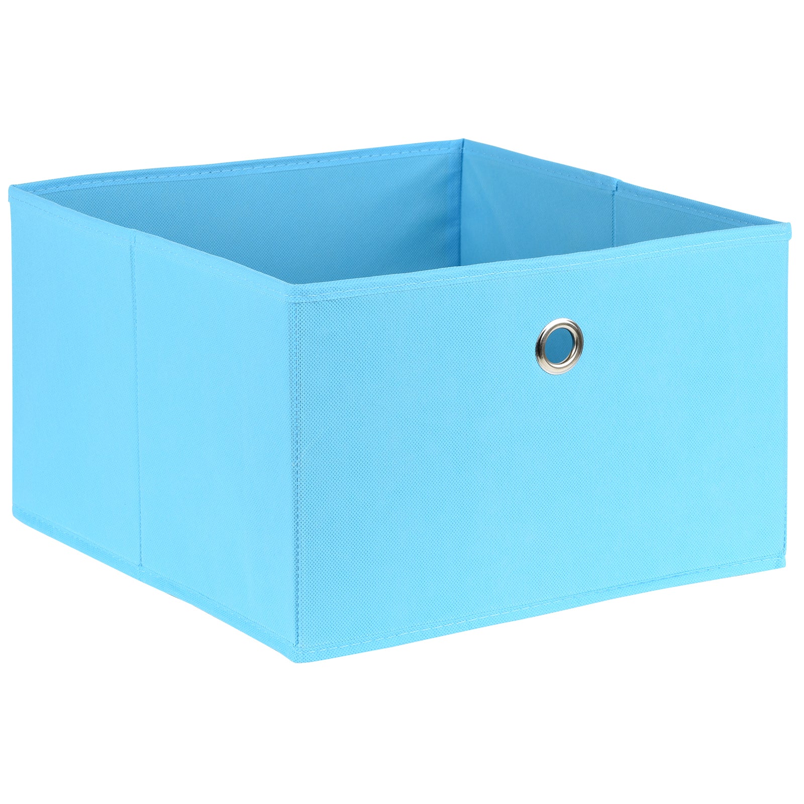 Hartleys Rectangular Fabric Storage Box with Metal Ring Handle ...